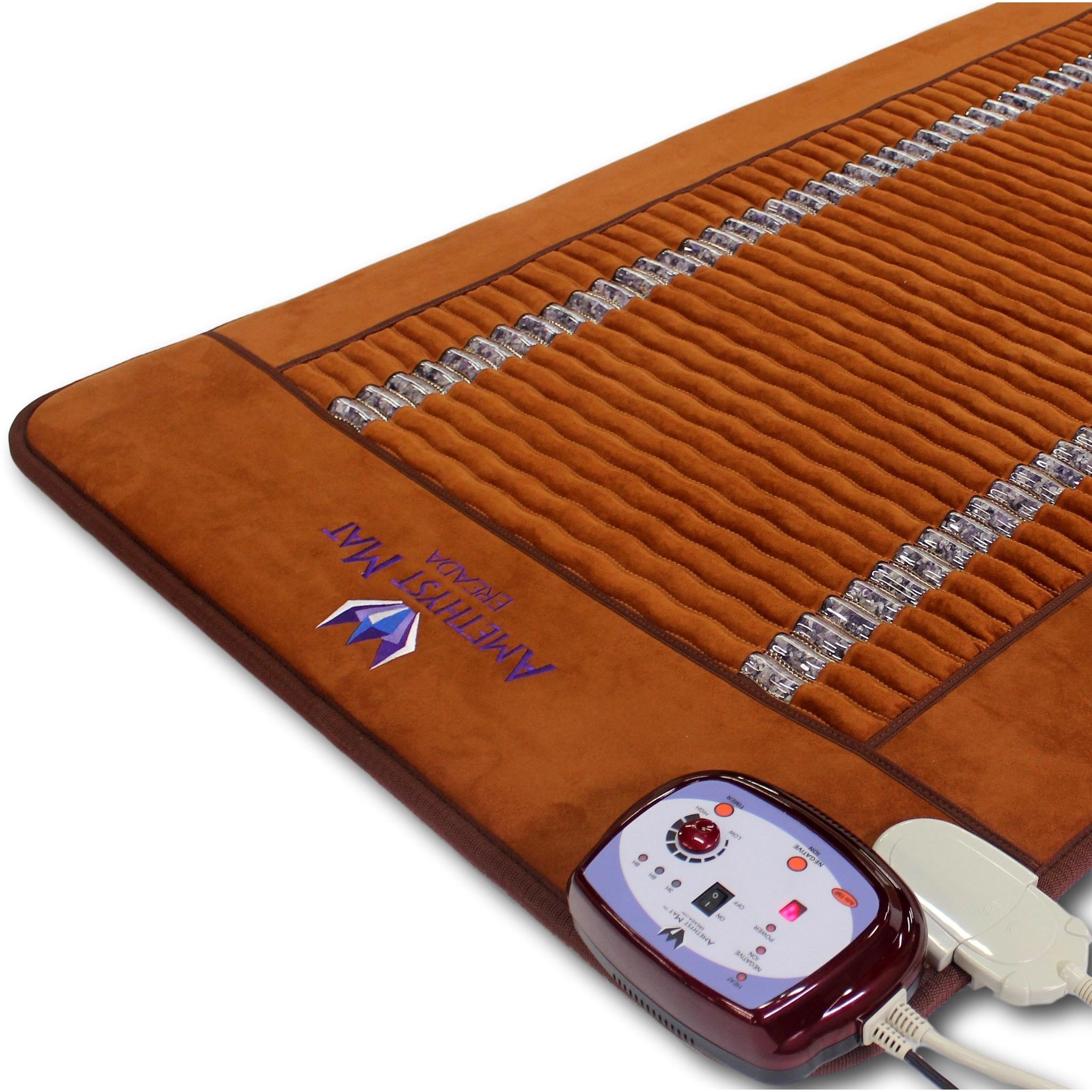 Ereada® Far Amethyst Mat SINGLE 75"L x 39"W (190x100 cm) Brown with NP ...